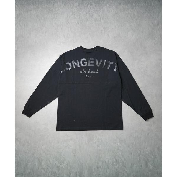 ZOZO問い合わせ番号:103006040ショップ:NO WAY，ノー ウェイブランド:NO WAY，ノーウェイ商品名:/光沢プリント ドルマンスリーブロングスリーブTシャツ（LONGEVITY）/カテゴリ:トップス>Tシャツ/カット...