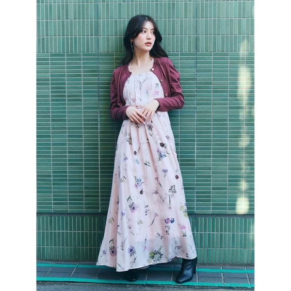 ZOZO問い合わせ番号:103006333ショップ:SNIDEL，スナイデルブランド:SNIDEL，スナイデル商品名:カーデセットフローラルプリントキャミワンピースカテゴリ:ワンピース/ドレス>ワンピースブランド品番:SWNO2610...