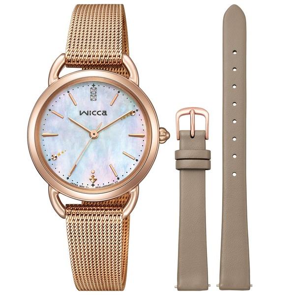 『タイムセール実施中』ZOZO問い合わせ番号:103006497ショップ:CITIZEN，シチズンブランド:wicca，ウィッカ商品名:wicca ウィッカ ソーラーテック 限定モデル ピンクゴールド KP6-065-21カテゴリ:腕時計&...