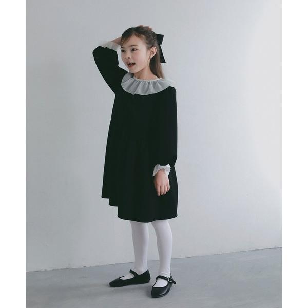 ZOZO問い合わせ番号:103006613ショップ:AJUGA.，アジュガブランド:AJUGA.，アジュガ商品名:シアーフリル キッズワンピース【セレモニー/オケージョン】カテゴリ:ワンピース/ドレス>ワンピースブランド品番:AJO-...