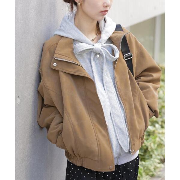 ZOZO問い合わせ番号:103006803ショップ:FREE'S MART，フリーズマートブランド:FREE'S MART，フリーズマート商品名:◆スタンド合皮ブルゾンカテゴリ:ジャケット/アウター>ブルゾンブランド品番:131-61...