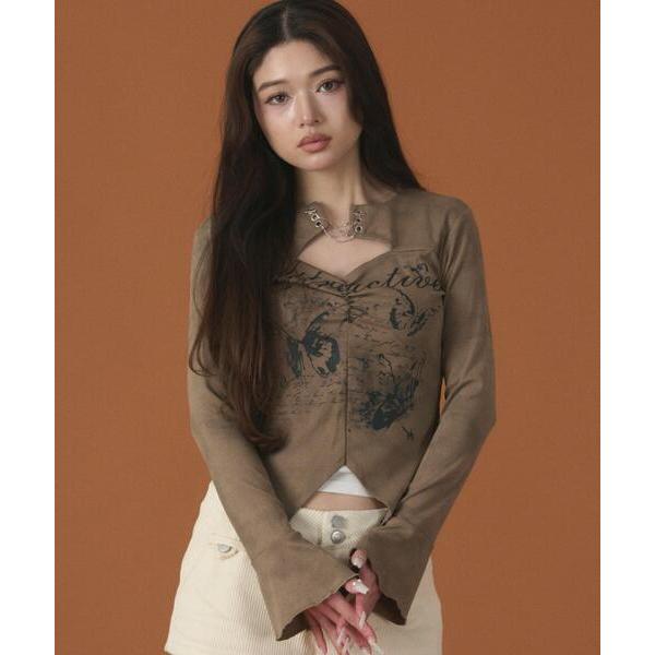 ZOZO問い合わせ番号:103007541ショップ:WEGO，ウィゴーブランド:DISPARK，ディスパーク，WEGO，ウィゴー商品名:DISPARK/【26年春新作】フロントホールデザイントップカテゴリ:トップス>Tシャツ/カットソ...