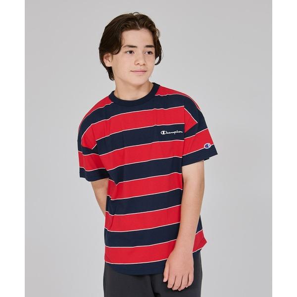 ZOZO問い合わせ番号:103007726ショップ:Champion，チャンピオンブランド:Champion，チャンピオン商品名:【Champion/チャンピオン】キッズ ベーシック ボーダーショートスリーブTシャツカテゴリ:トップス&gt...