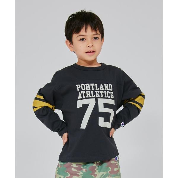 『タイムセール実施中』ZOZO問い合わせ番号:103007833ショップ:Champion，チャンピオンブランド:Champion，チャンピオン商品名:【Champion/チャンピオン】キッズ ロングスリーブフットボールTシャツカテゴリ:ト...