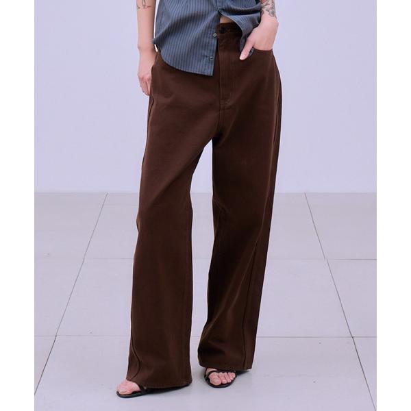 ZOZO問い合わせ番号:103008112ショップ:THINGS THAT MATTER，シングスザットマターブランド:THINGS THAT MATTER，シングス ザット マター商品名:EARTH BROWN PANTS / アース ブ...