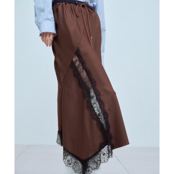 ZOZO問い合わせ番号:103008122ショップ:THINGS THAT MATTER，シングスザットマターブランド:THINGS THAT MATTER，シングス ザット マター商品名:RANDOM FLARE LACE SKIRT /...