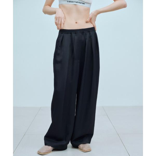 ZOZO問い合わせ番号:103008125ショップ:THINGS THAT MATTER，シングスザットマターブランド:THINGS THAT MATTER，シングス ザット マター商品名:ROUND SILHOUETTE PANTS / ...