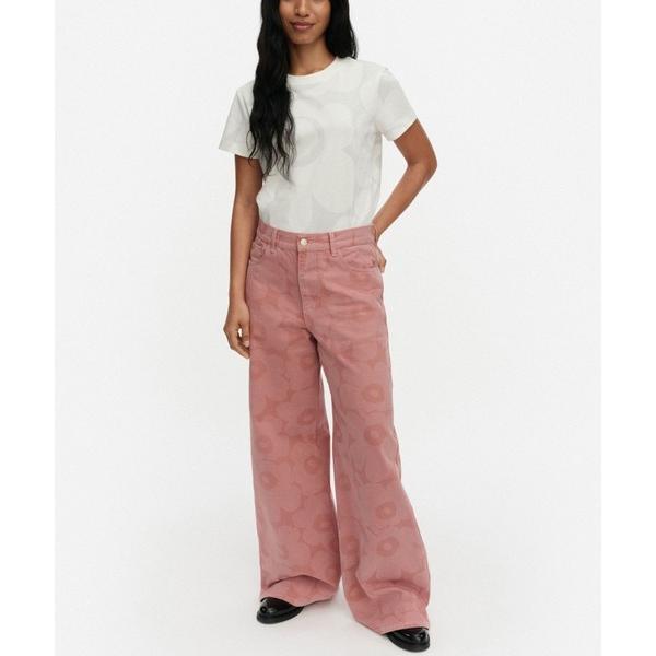 ZOZO問い合わせ番号:103008145ショップ:marimekko，マリメッコブランド:marimekko，マリメッコ商品名:【Maridenim】 Unikko / Wide jeans Sカテゴリ:パンツ>デニムパンツブランド...