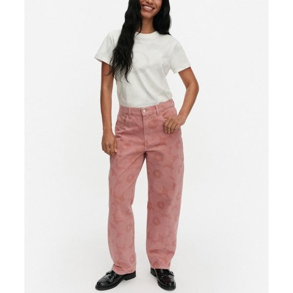 ZOZO問い合わせ番号:103008146ショップ:marimekko，マリメッコブランド:marimekko，マリメッコ商品名:【Maridenim】Unikko / Barrel pantsカテゴリ:パンツ>デニムパンツブランド品...