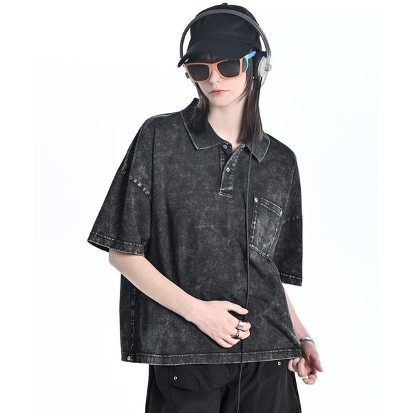 ZOZO問い合わせ番号:103008162ショップ:ADRER，アドラーブランド:ADRER，アドラー商品名:Wide Cropped Cotton Polo / ワイドクロップドコットンポロカテゴリ:トップス>ポロシャツブランド品番...