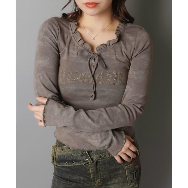 『セール実施中』参考価格：3，850円発売時期：2025年02月コンディション：B（目立つ使用感なし）使用感が少ない、または気にならないアイテム前身頃：剥げ参考商品名：長袖カットソー/ロンT/フリルレースアップ参考品番：241111-17【...