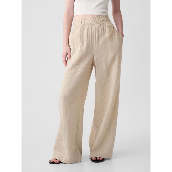 『セール実施中』参考価格：6，989円発売時期：2024年03月コンディション：D（傷・汚れあり）傷や汚れがあるが使用には問題ないアイテム全体的：汚れ、色あせ、毛玉参考商品名：ミッドライズ クリンクルガーゼ ワイドパンツ参考品番：85596...