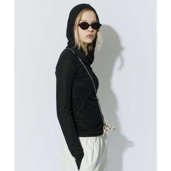 ZOZO問い合わせ番号:103043724ショップ:Avenue，アヴェニューブランド:HANNE，アン商品名:シアーフーディーロンTEEカテゴリ:トップス>Tシャツ/カットソーブランド品番:306251-143-014素材:ポリエス...