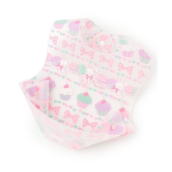 ※このアイテムは返品・交換対象外商品です。ZOZO問い合わせ番号:103043735ショップ:NARUMIYA ONLINE，ナルミヤ オンラインブランド:mezzo piano，メゾピアノ商品名:ウサギスウィーツ柄　お食事スタイ【日本製】...