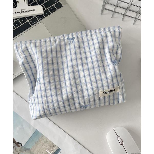 ZOZO問い合わせ番号:103044736ショップ:TONE，トーンブランド:TONE SELECT GOODS，トーンセレクトグッズ商品名:Liaa/大容量 リボン 花 刺繍 ポーチ A18745カテゴリ:財布/小物>ポーチブランド...