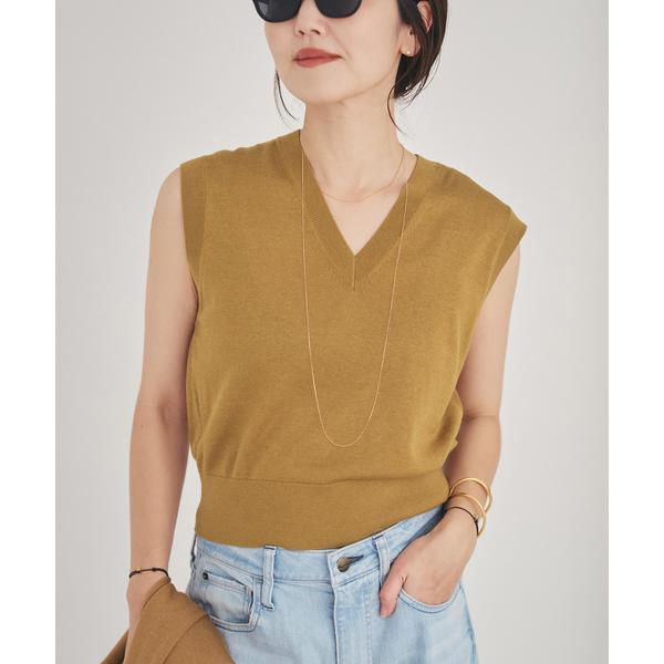 ZOZO問い合わせ番号:103045191ショップ:Plage，プラージュブランド:Plage，プラージュ商品名:Compact Knit ベストカテゴリ:トップス>ベストブランド品番:26080922152010素材:本体:再生繊維...