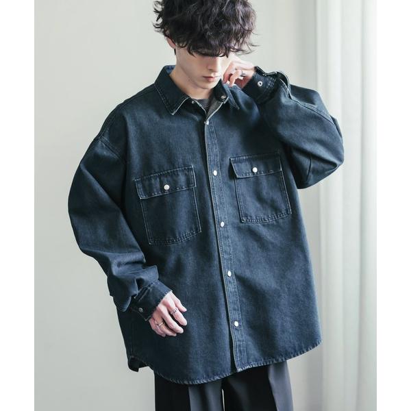 『タイムセール実施中』ZOZO問い合わせ番号:103045394ショップ:Rocky Monroe，ロッキーモンローブランド:Rocky Monroe，ロッキーモンロー商品名:ヴィンテージライク オーバーサイズデニムワークシャツジャケットカ...