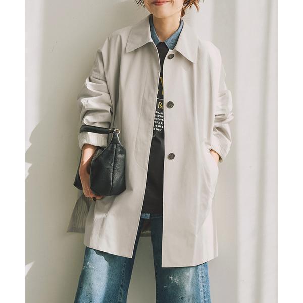 ZOZO問い合わせ番号:103045585ショップ:Spick &amp; Span，スピック アンド スパンブランド:Spick &amp; Span，スピックアンドスパン商品名:T/Cギャバステンカラーハーフコートカテゴリ:ジャケット/...