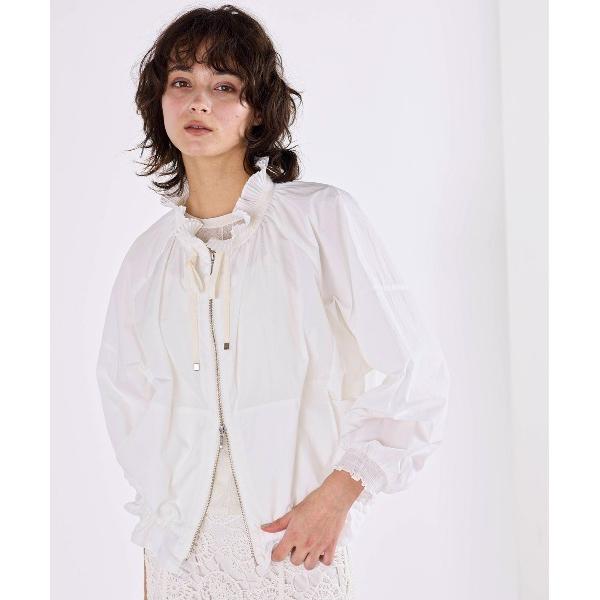 ZOZO問い合わせ番号:103045940ショップ:MARILYN MOON，マリリンムーンブランド:Marilyn Moon，マリリンムーン商品名:pleats sheer dolman blousonカテゴリ:ジャケット/アウター&gt...