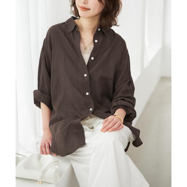 ZOZO問い合わせ番号:103046129ショップ:IENA，イエナブランド:SLOBE IENA，スローブイエナ商品名:《追加》リネンコットンレギュラーシャツカテゴリ:トップス>シャツ/ブラウスブランド品番:260509123030...