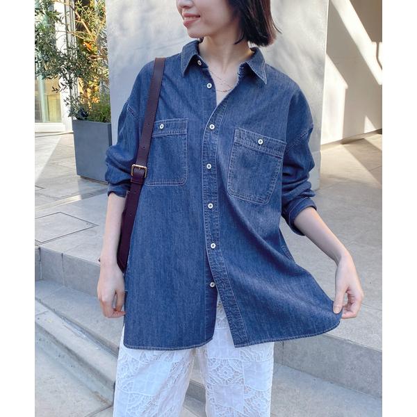 ZOZO問い合わせ番号:103046130ショップ:IENA，イエナブランド:SLOBE IENA，スローブイエナ商品名:LEDENIM LABOR FORM デニムシャツカテゴリ:トップス>シャツ/ブラウスブランド品番:260509...