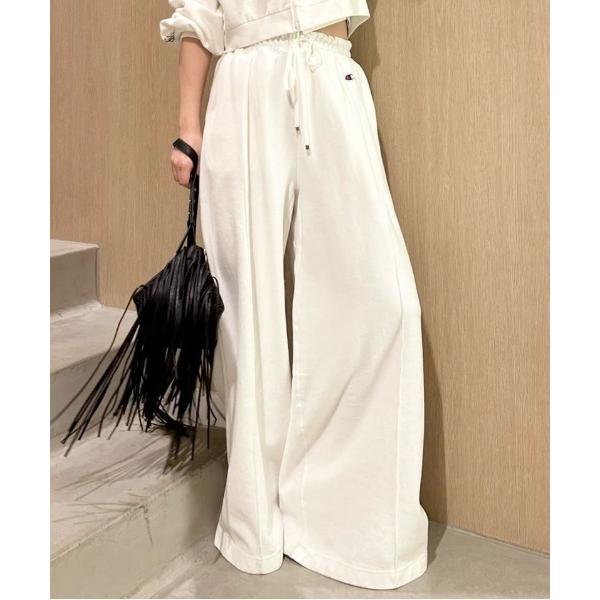 ZOZO問い合わせ番号:103046218ショップ:FRAY I.D，フレイ アイディーブランド:FRAY I.D，フレイアイディー商品名:【FRAY I.D｜Champion】リバースウィーブタックワイドパンツカテゴリ:パンツ>その...