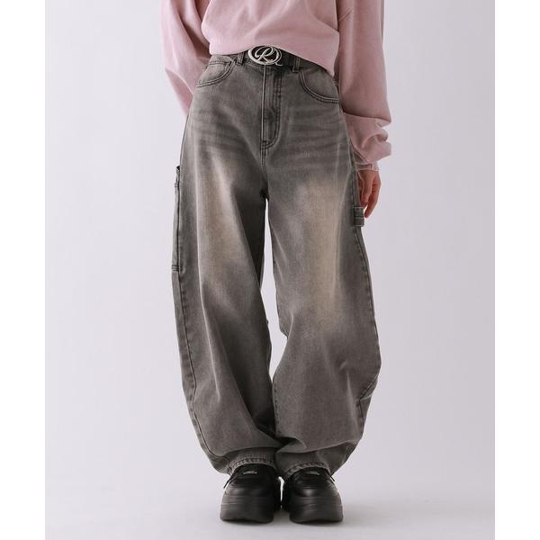 ZOZO問い合わせ番号:103046454ショップ:repipi armario，レピピアルマリオブランド:repipi armario，レピピ アルマリオ，10C REPIPI，ジューシーレピピ商品名:デニムカーブペインターパンツカテゴリ...