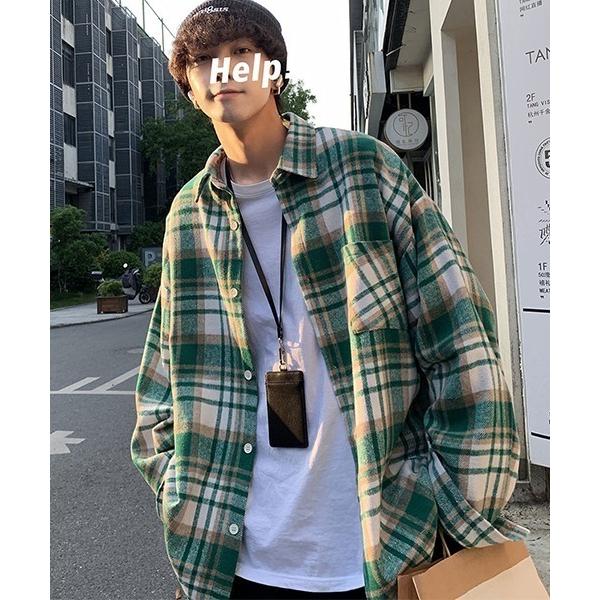 ZOZO問い合わせ番号:103046609ショップ:UP START，アップスタートブランド:WARAIJOGO，ワライジョウゴ，UP START，アップスタート商品名:【WARAIJOGO】ルーズシルエットネルチェック長袖シャツ/ネルシャ...