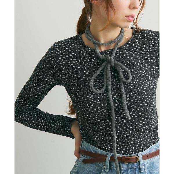 『タイムセール実施中』ZOZO問い合わせ番号:103046879ショップ:Crisp，クリスプブランド:Crisp，クリスプ商品名:リブフラワーTシャツカテゴリ:トップス>Tシャツ/カットソーブランド品番:c1k3793b素材:68%...