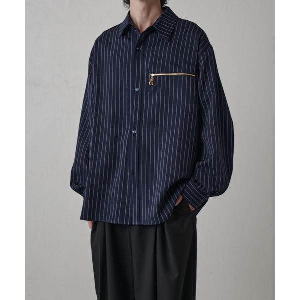 ZOZO問い合わせ番号:103046889ショップ:Lui's，ルイスブランド:Lui's，ルイス商品名:ストライプオーバーシャツブルゾンカテゴリ:トップス>シャツ/ブラウスブランド品番:LUZ2061204A0008素材:本体：ポリ...