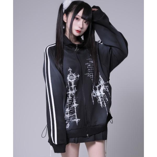 ZOZO問い合わせ番号:103047121ショップ:A'GEM/9 × .kom，エージェムナインブランド:REFLEM，レフレム商品名:『REFLEM/レフレム』顔料加工プリントトラックジャージカテゴリ:トップス>ジャージブランド品...