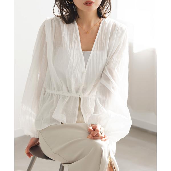 ZOZO問い合わせ番号:103047851ショップ:Spick &amp; Span，スピック アンド スパンブランド:NOBLE，ノーブル商品名:《追加》ランダムプリーツペプラムブラウスカテゴリ:トップス>シャツ/ブラウスブランド品...