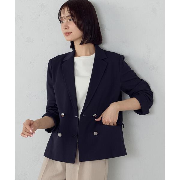 『タイムセール実施中』ZOZO問い合わせ番号:103047972ショップ:COMME CA ISM，コムサイズムブランド:COMME CA ISM，コムサイズム商品名:鹿の子 ダブルブレスト テーラードジャケットカテゴリ:ジャケット/アウタ...