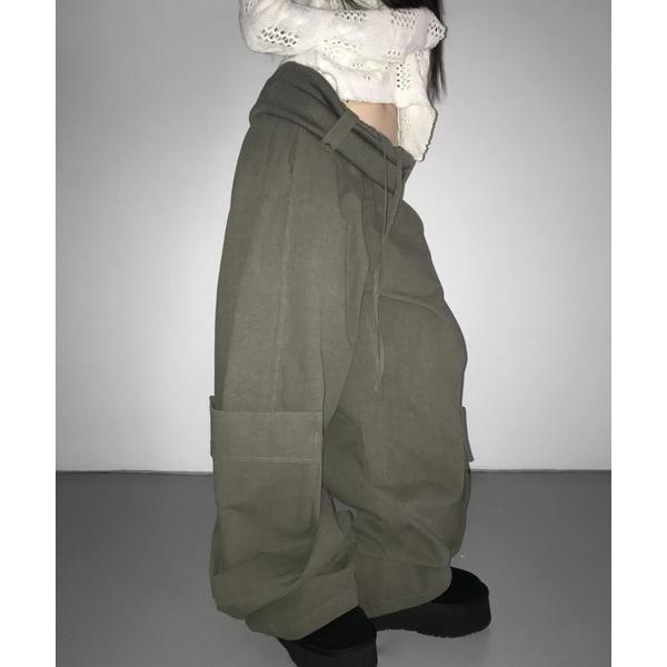 ZOZO問い合わせ番号:103048344ショップ:Auntie Rosa，アンティローザブランド:Y2K SYNAPSE FACTORY，ワイツーケー シナプスファクトリー商品名:【変形ウエスト】ビックポケットバギーパンツカテゴリ:パンツ...