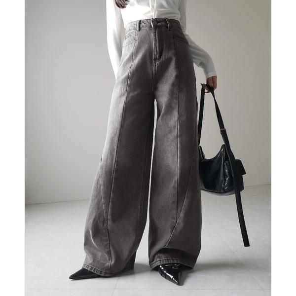 『セール実施中』参考価格：6，600円発売時期：2024年12月コンディション：B（目立つ使用感なし）使用感が少ない、または気にならないアイテム前身頃：汚れ参考商品名：※※【 ３color ／ ４size 】切替パターンハイウエストワイドス...