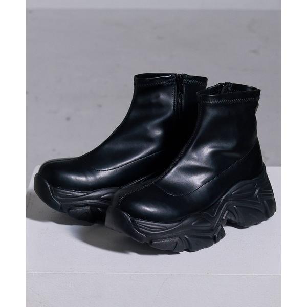 『セール実施中』参考価格：6，490円発売時期：2024年03月コンディション：D（傷・汚れあり）傷や汚れがあるが使用には問題ないアイテム表面・ソール・内側：汚れかかと：擦り減り参考商品名：厚底Y2Kハイカットスニーカーブーツ【ストレッチ】...