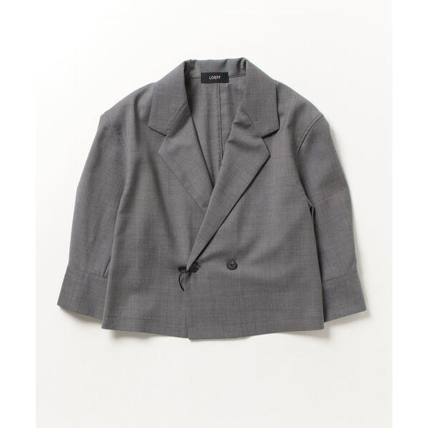 参考価格：41，800円発売時期：2023年02月コンディション：A（使用感なし）数回使用した程度で使用感が感じられないアイテム参考商品名：＜LOEFF＞ W トロピカル クロップド ジャケット参考品番：88222990030【商品に関する...