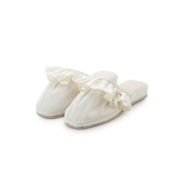 ZOZO問い合わせ番号:103083296ショップ:SNIDEL HOME，スナイデルホームブランド:SNIDEL HOME，スナイデルホーム商品名:サテンフリルルームシューズカテゴリ:インテリア>ルームシューズ/スリッパブランド品番...