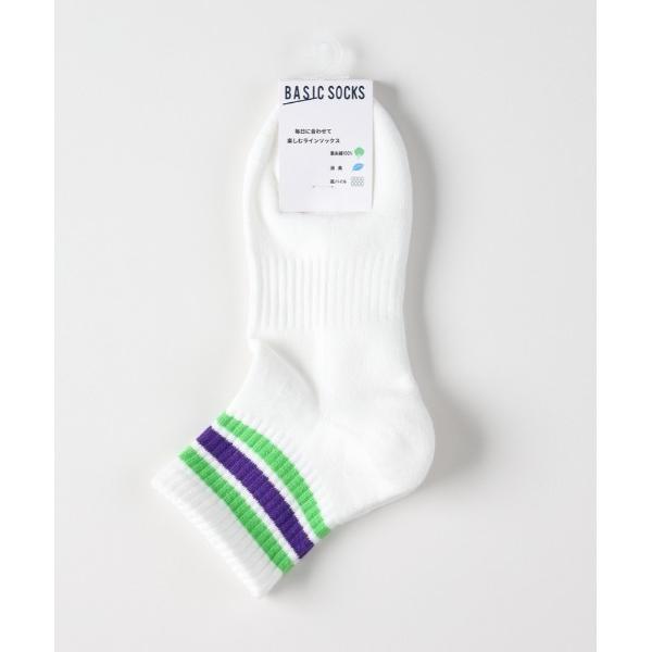 『タイムセール実施中』※このアイテムは返品・交換対象外商品です。ZOZO問い合わせ番号:103083388ショップ:Right-on，ライトオンブランド:Right-on，ライトオン商品名:【BASIC SOCKS】ラインリブ クウォーター...