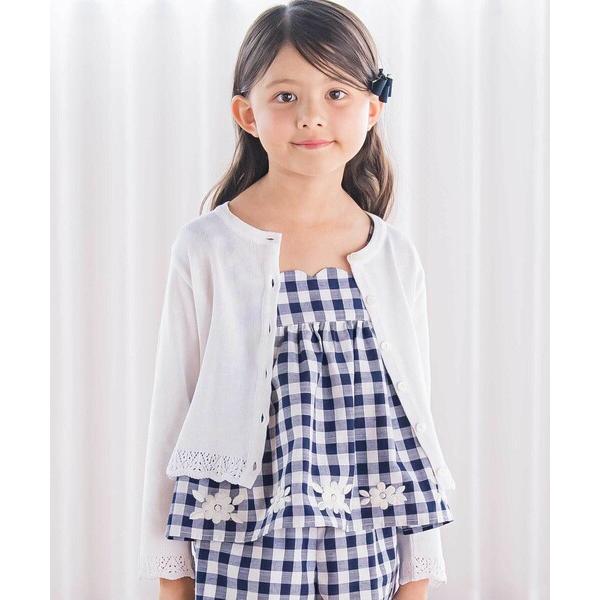 ZOZO問い合わせ番号:103083492ショップ:BEBE ONLINE STORE，ベベ オンラインストアブランド:Tartine et Chocolat，タルティーヌエショコラ商品名:【日本製】【お揃い】ドラロン綿飾り編み長袖カーディ...