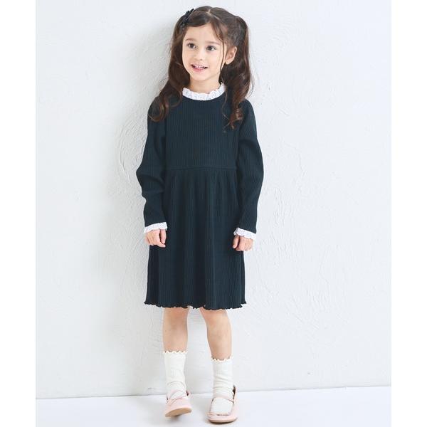 『セール実施中』ZOZO問い合わせ番号:103083635ショップ:pairmanon，ペアマノンブランド:pairmanon，ペアマノン，coucou manon，ククゥ マノン商品名:【リブコットン100】ガールズ レースフリル フレア...