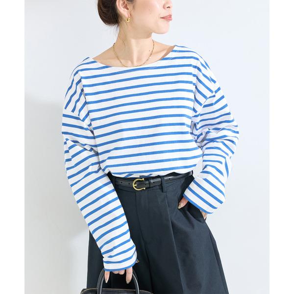 ZOZO問い合わせ番号:103083644ショップ:JOINT WORKS，ジョイントワークスブランド:B.C STOCK，ベーセーストック，Simplicite，サンプリシテ商品名:ウォッシャブル / バスクボーダーロンTEEカテゴリ:ト...