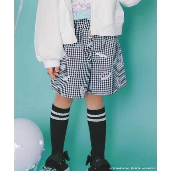 ZOZO問い合わせ番号:103083968ショップ:ANY，エニィブランド:ANY，エニィ商品名:【シナモロール×ANY KIDS】刺繍 ギンガムキュロットカテゴリ:パンツ>その他パンツブランド品番:RSFKLS0373素材:サックス...