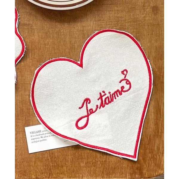 『タイムセール実施中』ZOZO問い合わせ番号:103084082ショップ:Vini，ヴィニブランド:Vini，ヴィニ商品名:『Je t'aime』 ジュテーム コースター / ランチョンマットカテゴリ:食器/キッチン>ランチョンマット...
