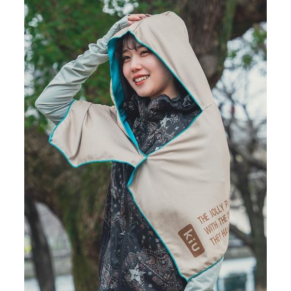 ZOZO問い合わせ番号:103084302ショップ:Wpc./KiU，ダブリュピーシーキウブランド:KiU，キウ商品名:パッカブルフーディクールタオル　吸水速乾・接触冷感　UVカット率99％カテゴリ:インテリア>タオルブランド品番:K...