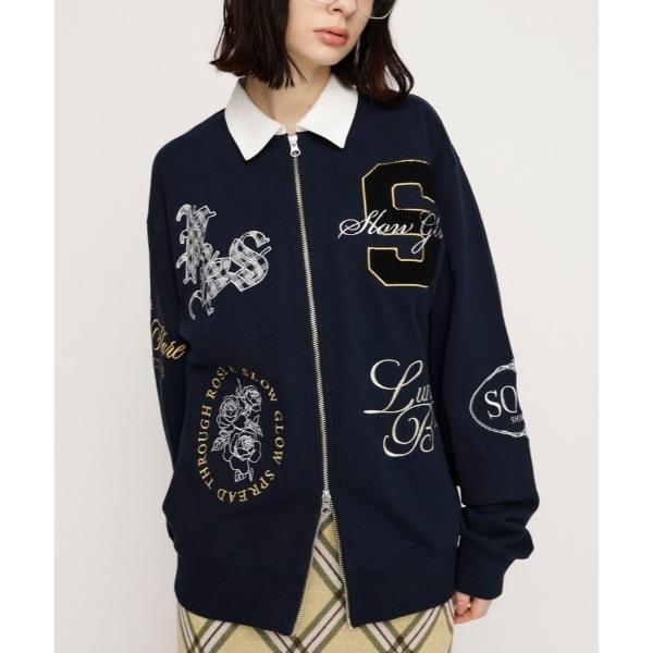 ZOZO問い合わせ番号:103084354ショップ:SLY，スライブランド:SLY，スライ商品名:【2026SS新作】PATCH LOGO TOPS パッチロゴトップス 冬服 春服カテゴリ:トップス>スウェットブランド品番:030JS...