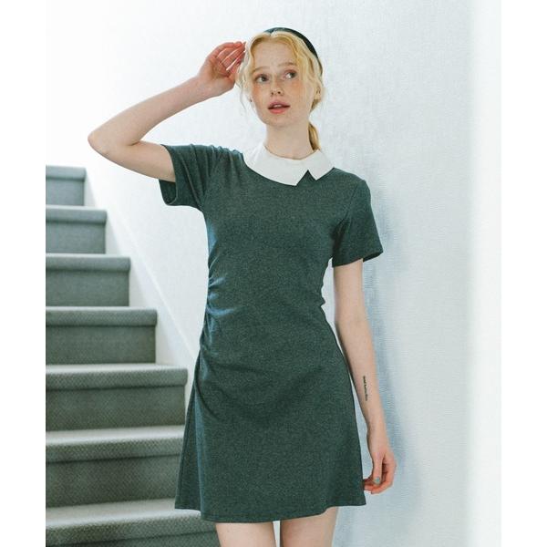 ZOZO問い合わせ番号:103084669ショップ:idem，イデムブランド:idem，イデム商品名:lady classic gather onepiece / デザインカラーギャザーワンピースカテゴリ:ワンピース/ドレス>ワンピー...