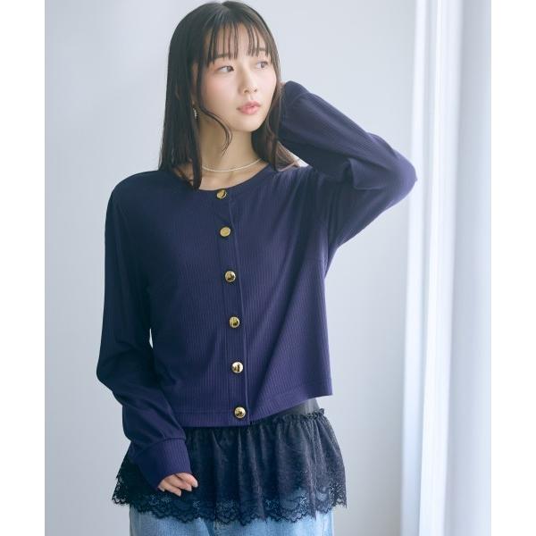 『タイムセール実施中』ZOZO問い合わせ番号:103085569ショップ:SMILE LAND，スマイルランドブランド:marun，マルン，SMILE LAND，スマイルランド商品名:＜大きいサイズ＞ノーカラーゴールドボタンカーディガン m...