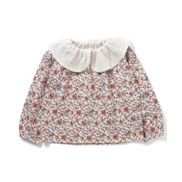 ZOZO問い合わせ番号:103085714ショップ:F.O.Online Store，エフオーオンラインストアブランド:Boribon，ボリボン商品名:ナインチェ・プチフルールラッフルカラー総柄Tシャツカテゴリ:トップス>Tシャツ/カ...