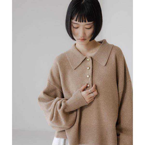 ZOZO問い合わせ番号:103085815ショップ:LOWRYS FARM，ローリーズファームブランド:LOWRYS FARM，ローリーズファーム商品名:ポロニットLS 648065カテゴリ:トップス>ニット/セーターブランド品番:6...